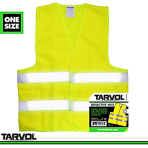 Safety Reflective Vest (ULTRA HIGH VISIBILITY BRIGHT NEON YELLOW) Perfect for Running, Jogging, Walking, Construction, Cycling, Motorcylcle Riding, and More!