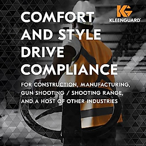 KleenGuard™ V30 Nemesis™ Safety Glasses (25676), Clear Lenses, Black Frame, Unisex for Men and Women (Qty 12)