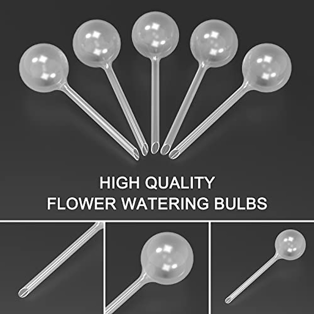 AOPANDA Plant Watering Globes, Self Watering Flower Pot Insert, Plastic Self Watering Bulbs, Large Capacity, for Indoor and Outdoor Plants, 9pcs.