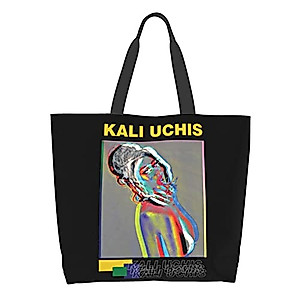 Kali Uchis Tote Bag Women'S Large Capacity Shopping Shoulder Bag Travel Beach Bag With Lining