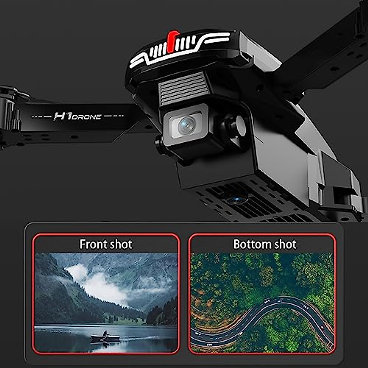 Drone With Camera For Adults, Drone With Dual 1080p Hd Fpv Camera Remote Control Helicopter Gifts For Kids With Altitude Hold Headless Mode Flying Toys