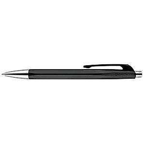 Caran Dache Ballpoint Pen, Black, with SwissRide Blue Medium Cartridge