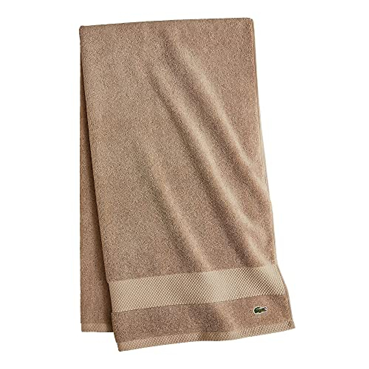 Lacoste Heritage Supima Cotton Bath Sheet, Sand, 35" x 70"