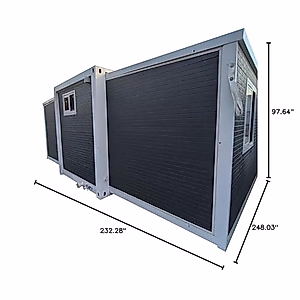 BloomBliss Villa - Multipurpose Ready to use Cost Effective Modern Living Solution Expandable Prefab House for Living and Working(19x20ft)