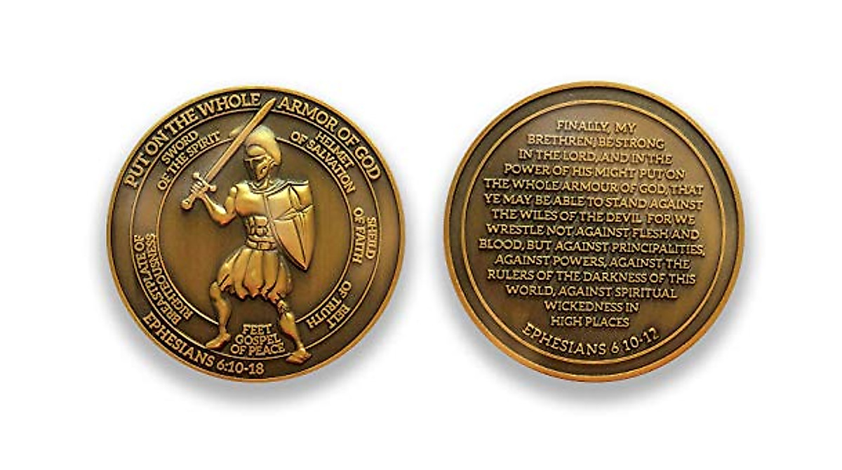 Logos Trading Post Antique Gold Plated Christian Challenge Coins ...