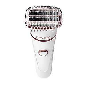 Andis 31015 Close Curves Electric Shaver for Women - Perfect for Legs, Bikini Area & Underarms Hair Removal - Rechargeable Cordless Wet & Dry Shaver, Lightweight - 6 Piece Kit
