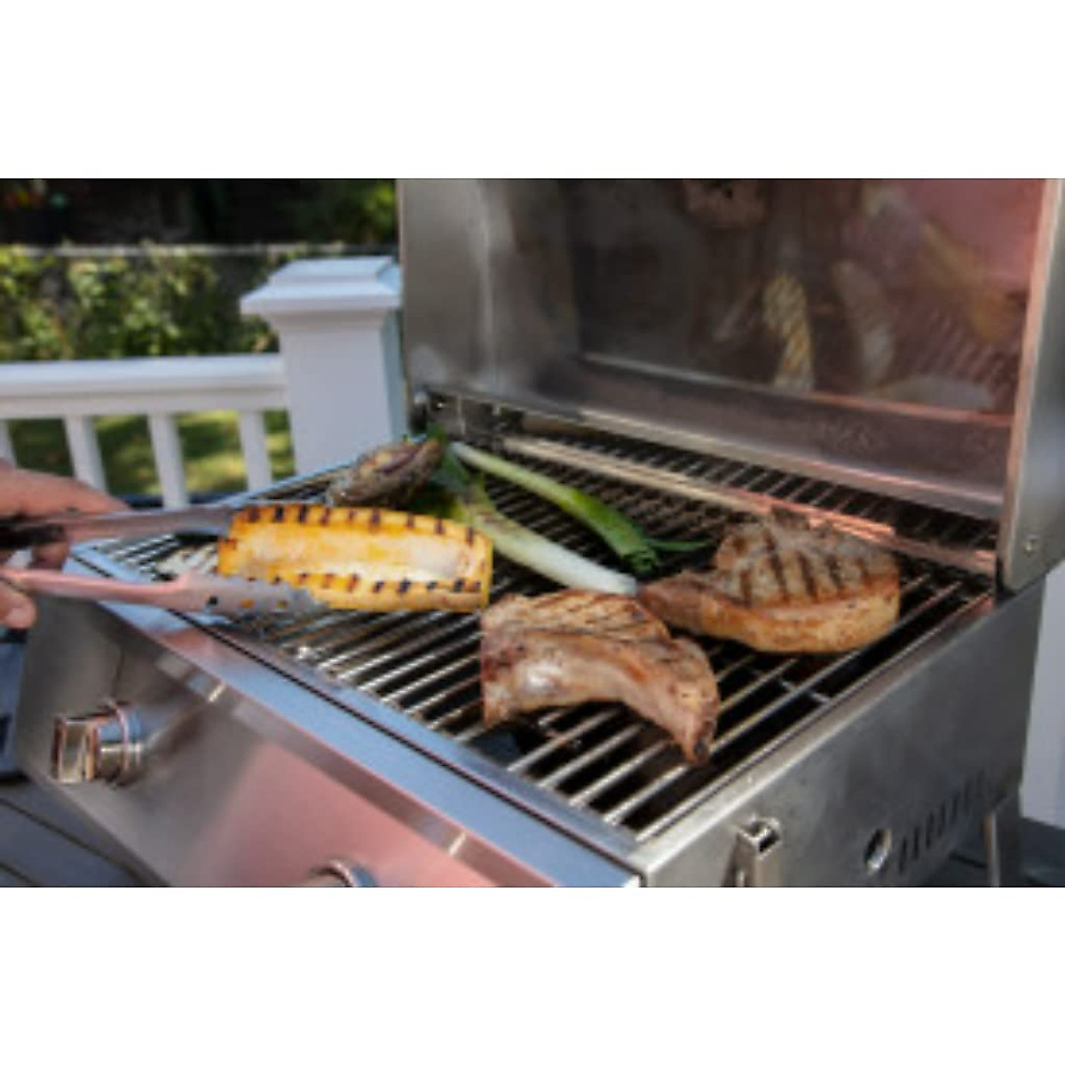 Cuisinart CGG-306 Chef's Style Portable Propane Tabletop 20,000, Professional Gas Grill, Two 10,000 BTU Burners, Stainless Steel
