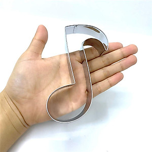 LILIAO Music Note Cookie Cutter Music Biscuit Fondant Cutter - 3.2 x 4.2 inches - Stainless Steel