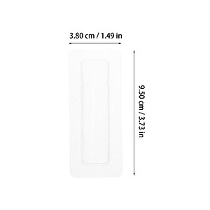 COHEALI 30pcs Lip Balm Pouches Plastic Money Card Holder Clear Lipstick Holder Clear Plastic Domes for Card DIY Crafts with Double Side Tape