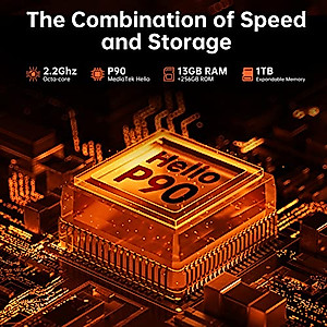 OUKITEL WP22 Rugged Smartphone Unlocked,13GB 256GB Android13 Cell Phone,10000mAh Battery 125dB Speaker 6.58" FHD+ Rugged Phone, Helio P90 48MP Camera 20MP Night Vision Mobile Phone,4G Dual Sim OTG NFC