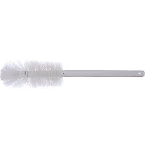 SPARTA 4046702 Plastic Bottle Brush, Decanter Brush, Kitchen Brush With Soft Polyester Bristles For Cleaning, 16 Inches, White