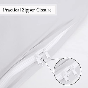 SNOWMAN Duvet Cover Queen Size,3 Pieces Bedding Sets,1200Thread Count 100% Egyptian Cotton Comforter Cover with 2 Pillowcases Ultra Soft&Breathable(White,90x90Inches)