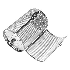 Oven Cages, 360 Degree Rotatable Heating Stainless Steel Oven Racks Oven Basket Rotisserie Basket for Baking Nuts, Coffee Beans, Peanut or BBQ Roaster Tool