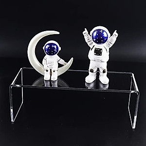 4Pcs Clear Acrylic Display Risers Clear Acrylic Display Stand for Cupcakes, Candy Dessert, Jewelry, Collectibles Figures Display Stand Risers