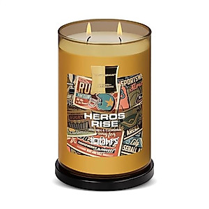 100 HRS Highly Scented Candle - 26.5oz Longest Burning Time, 2 Cotton Wicks, Embrace 90s Nostalgia with Heroes Rise, Popular Gift for Home, Women, Men