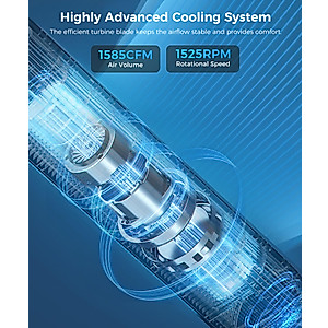 Azonanor Tower Fan for Bedroom, 90° Oscillating Standing Bladeless Fan with Remote, 12H Timer, 3 Speeds Max 28ft/s, 3 Modes, LED Display Floor Fans Works with Tuya/Smart Lift