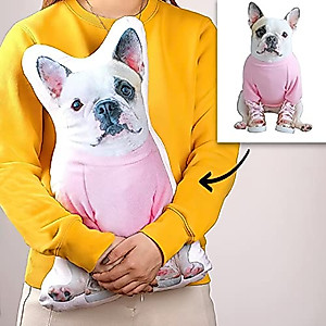 Seamaid Custom Pet Pillow Personalized Dog Cat Photo Pillow Duplex Printing Shaped Pillow Designed Gifts for Father’s Day,12inch