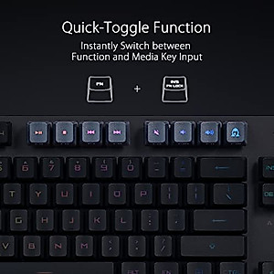 ASUS ROG Strix Scope RX TKL Wireless Deluxe - 80% Gaming Keyboard, Tri-Mode Connectivity (2.4GHz RF, Bluetooth, Wired), ROG RX Red Optical Mechanical Switches, PBT Keycaps, RGB, Wrist Rest, Black