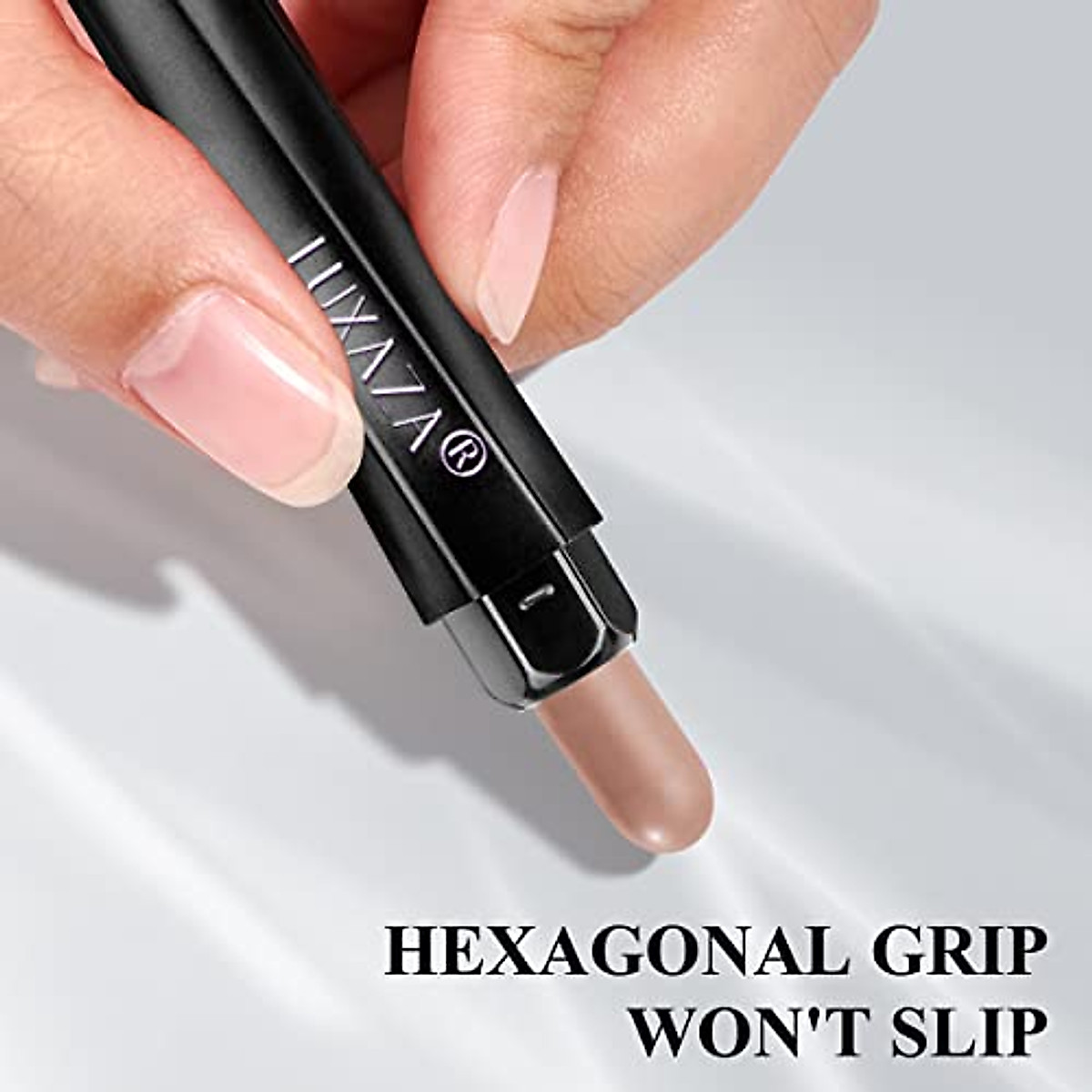 LUXAZA 6 PCS Mauve Brown Neutral Eyeshadow Stick Set, Cream Eye Shadow Pencil Makeup, Shimmer And Matte Eye Pencil,Brightener Highlighter Eyeliner Crayon Make up