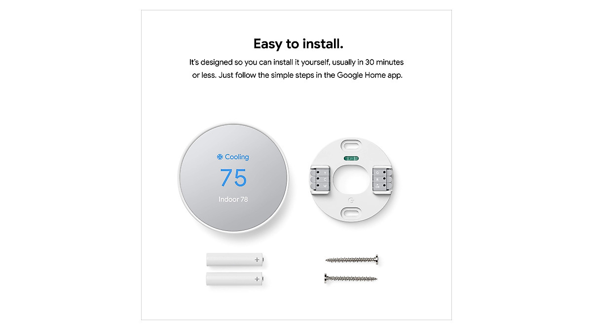 Google Nest Thermostat - Smart Wi-Fi Thermostat for Home Automation