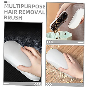 Cabilock 2pcs Hair Removal Brush Handheld Crumb Picker Crumb Collector Rolling Crumb Brush Crumb Sweeper Debris Cleaner Tabletop Crumb Remover Crumb Server Bread Crumb Tool Abs