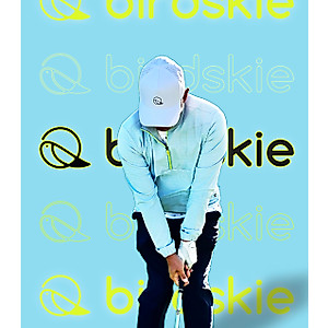 birdskie Golf Hat Snapback, Breathable, Quick Drying, High Performance, The Swagger Golf Cap White