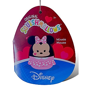 Squishmallows Official Kellytoy Perfect Pair Mickey Mouse and Minnie Mouse Plush with Hearts - Set of 2 - 2023 Valentine’s Squad Stuffed Animal Toy Pillow Doll, Multicolor, Small 8''
