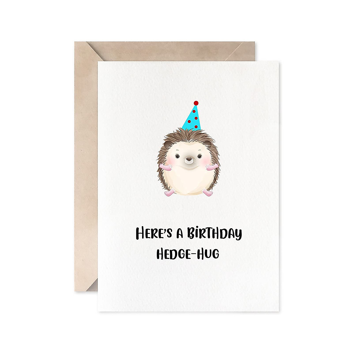 MAGJUCHE Hedgehog Birthday Card, Funny Birthday Cards, Cute Greeting Card