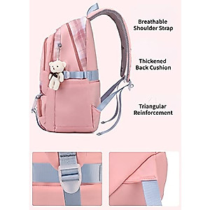 MeganJDesigns Cute Aesthetic Backpack for Teens Girls Boys College High Middle School Student Lightweight Book Bag Casual Kawaii Daypacks (E-Black Aesthetic Backpack)
