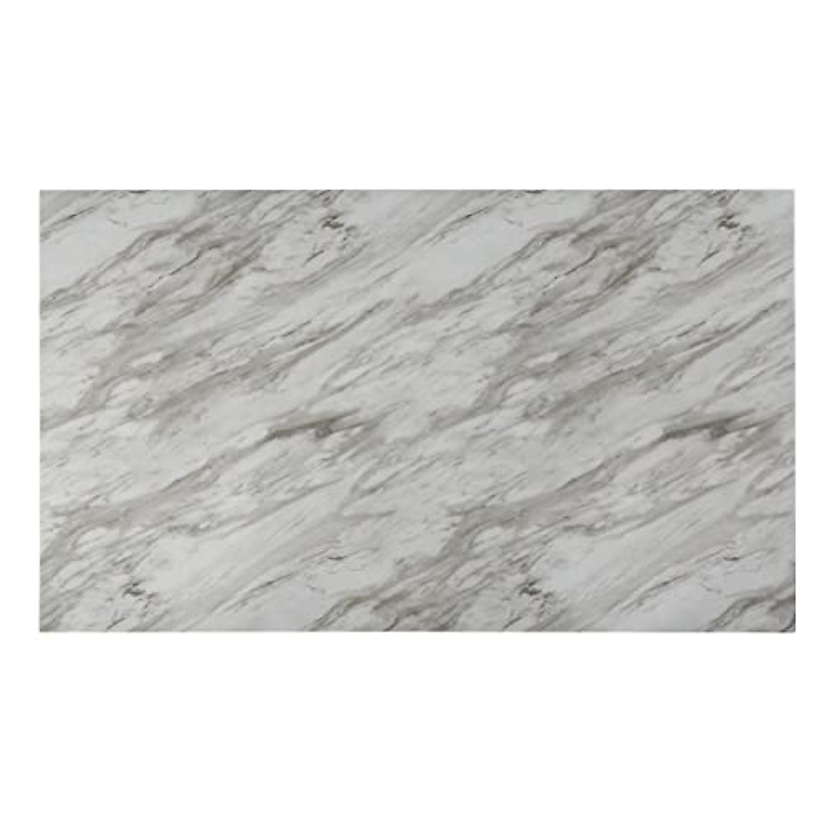 Melpomene Premium 7-Piece Dining Table Set with One 70" L Faux Marble Dining Rectangular Table and 6 Upholstered-Seat Chairs for 6, for Dining Room and Living Room Furniture (Gray)