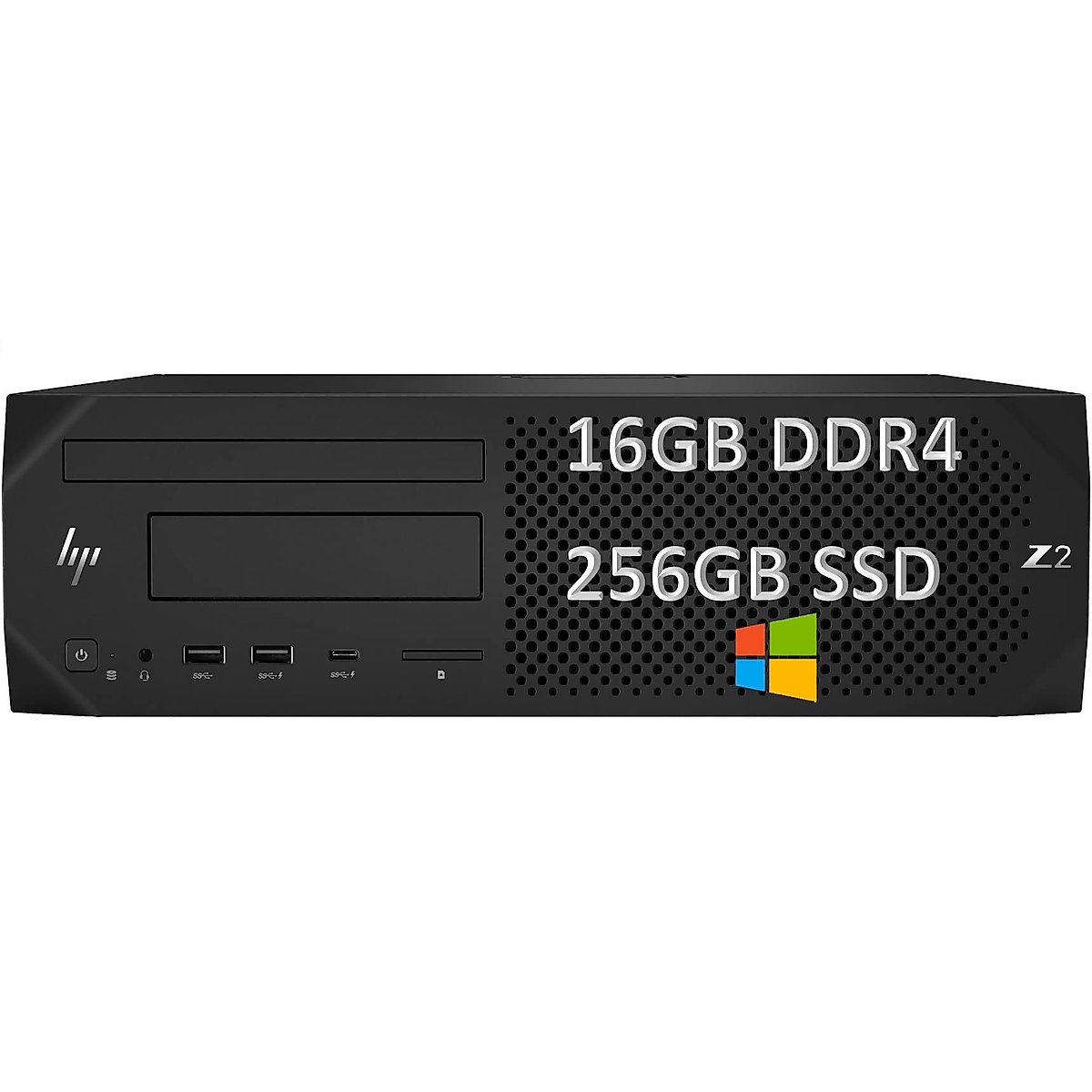 HP Z2 G4 SFF Small Form Factor Workstation Business Desktop (Intel 6-Core i5-8500 (Beats i7-10510U), 16GB DDR4 RAM, 256GB SSD) No DVD, Keyboard, Mouse, Display Port, Windows 10 Pro