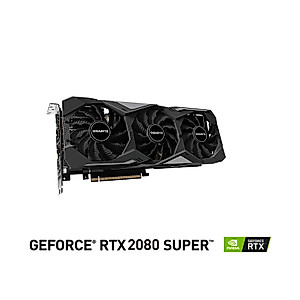 GIGABYTE GeForce RTX 2080 Super Windforce OC 8G Graphics Card, 3X Windforce Fans, 8GB 256-Bit GDDR6, Gv-N208SWF3OC-8GD Video Card