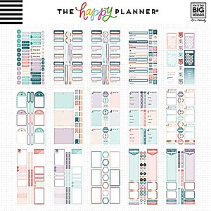 Me & My Big Ideas Happy Planner Sticker Value Pack-Wellness, 1010/Pkg, Multi