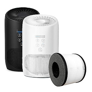 Nispira True HEPA Carbon Filter Replacement Compatible with Partu BS-03 HEPA Air Purifier, 1 Pack