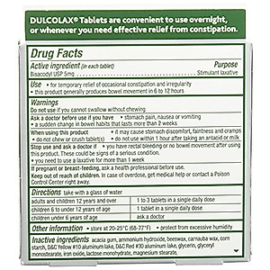 Dulcolax Laxative 25 Tablets ( Pack of 6)