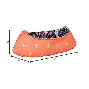 Manhattan Toy Camp Acorn Canoe Buddies Soft Stuffed Animal Baby Toy Orange 9" x 4" x 5"