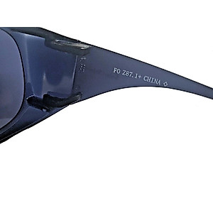 Solar Shield Fits-Over SS Polycarbonate II Smoke Sunglasses