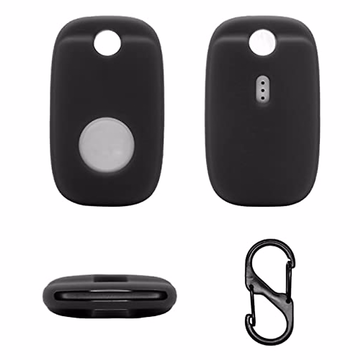 Silicone Case for Tile Pro 2022 Case Soft Silione Case Cover with Keychain for Tile Pro (2022) Protective Case for Women Men (Red)