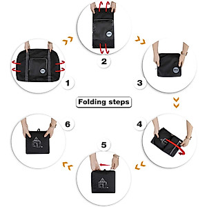 WANDF for Frontier Airlines United Airlines 18" Foldable Travel Duffle Bag for Travel Gym Sports Weekender Bag