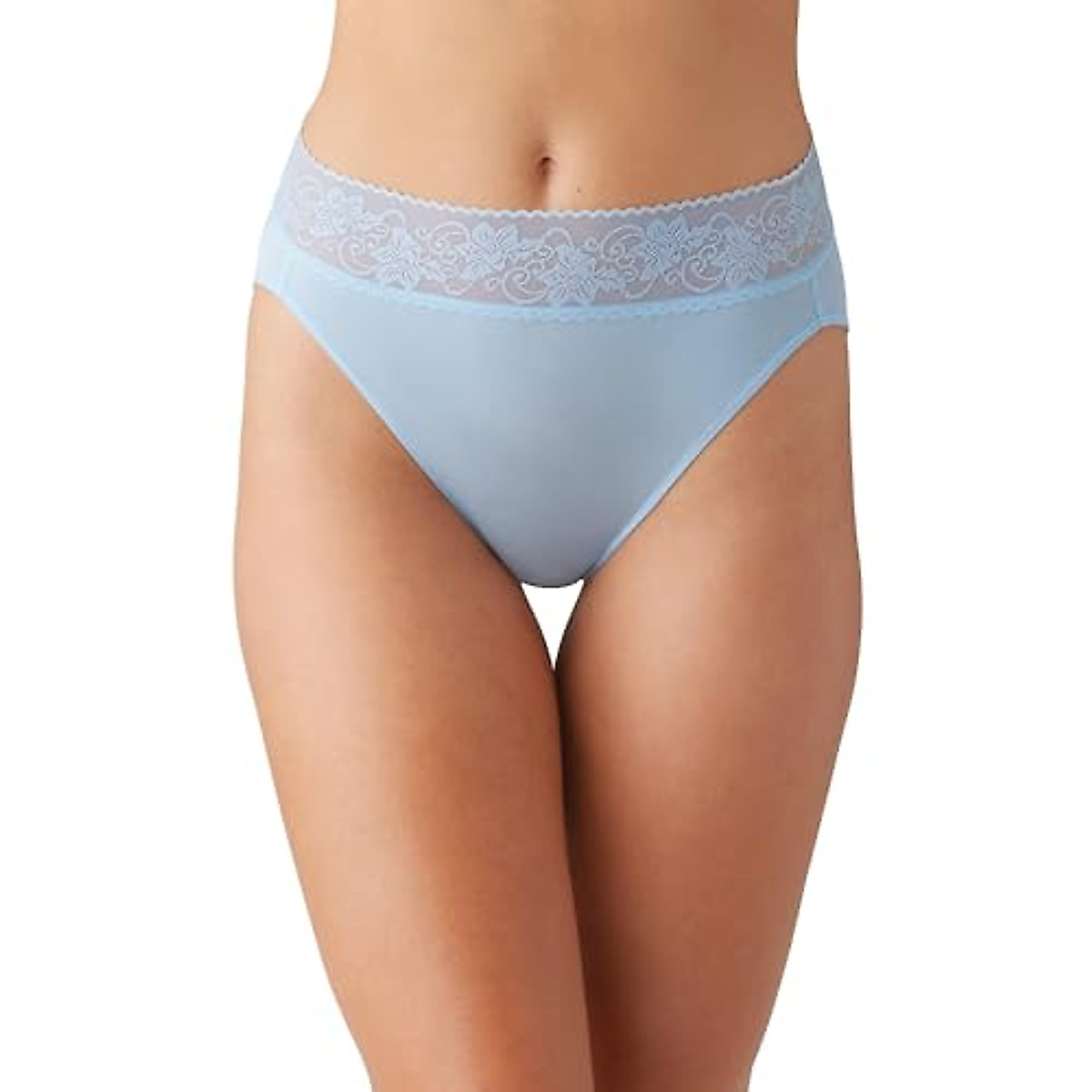 Wacoal Women's Comfort Touch Hi Cut Brief Panty, Angel Falls, Medium