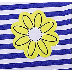 LUKYCILD Baby Girls Summer Clothes Casual Clothing Suit Short Sleeve Striped T-Shirt +Pants