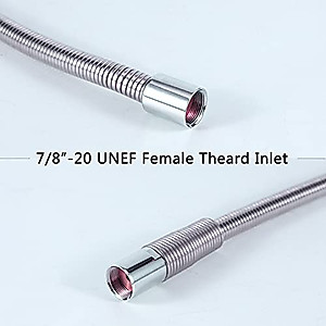 AGAHPAY Pre Rinse Hose Commercial Sink Sprayer Hose Commercial Faucet Parts Replacement Kit 38" Flexible Hose for Commercial Faucet Sprayer, Stainless Steel Sprayer Hose for Commercial Faucet