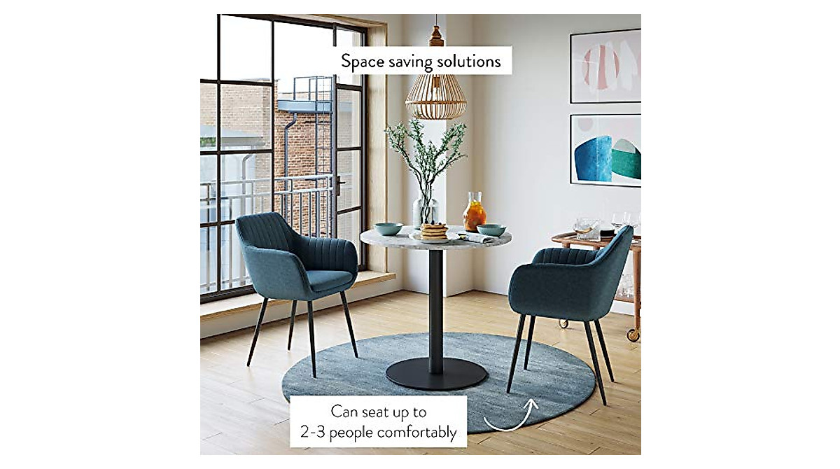 Nathan James Bistro Lucy Modern Dining Table - Stylish & Sturdy