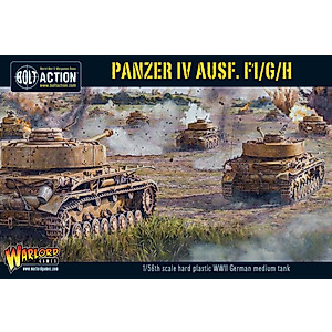 Bolt Action Panzer IV Ausf. F1/G/H Medium Tank 1:56 WWII Military Wargaming Plastic Model Kit