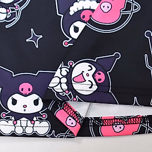 xikcomjr Cute Girls Dress Cartoon Kids Toddler Sleeveless Casual Dress Japanese Anime Birthday Party Dress Up 8-9Years