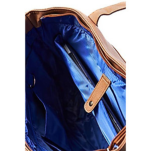 Camel Color Vegan Leather Tote Display Bag for Direct Sales Enamel Pins | Clear Pocket ITA Product Display Marketing Bags | Gift for Color Nail Strips Wow Senegence Essential Oils Bag LipSense