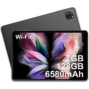 OSCAL Tablet 10.1 Inch 7GB RAM 128GB ROM (2TB TF), 2023 Latest PAD70 Android 12 Tablet with 13MP Dual Camera, WiFi, BT5.0, 1280x800 IPS HD Touch Screen,6580mAh GPS Tablets (Grey)