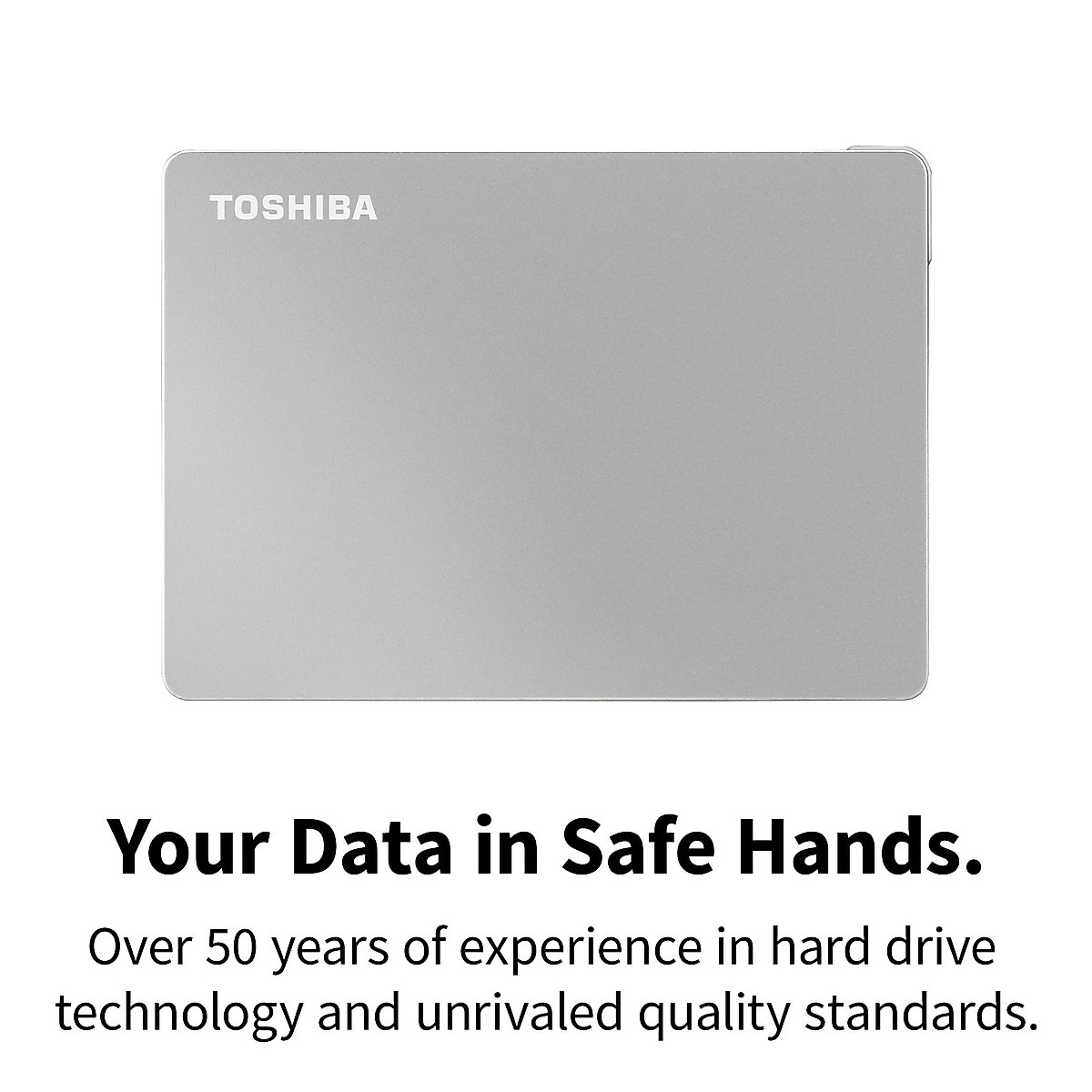 Toshiba 4TB Canvio Flex Portable External Hard Drive for Mac, Windows PC and Tablet use, Compatible with Most USB-C and USB-A Devices, Silver (HDTX140ESCAA)