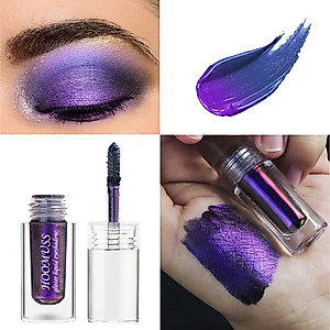HOOMUSS Chameleon Eyeshadow Liquid Glitter Eyeshadow, Green Liquid Eyeshadows Holographic Multichrome Eye Makeup, Long Lsting and Quick Drying, Elf