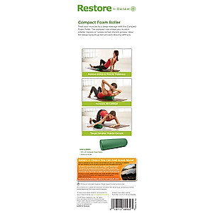 Gaiam Restore Compact Foam Roller, 12-Inch